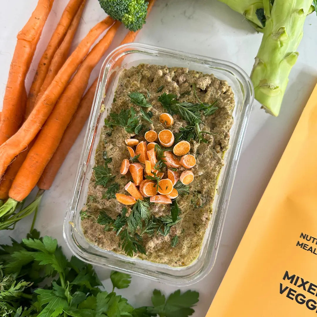 15-Minute Beef Recipe for Dogs | Dog Child's Mixed Veggie Meatloaf ...